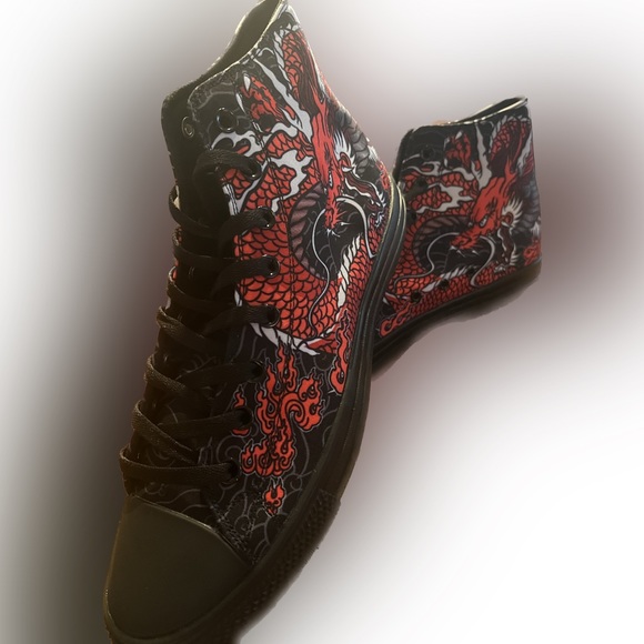 Shoes | Raad Japanese Dragon High Tops | Poshmark